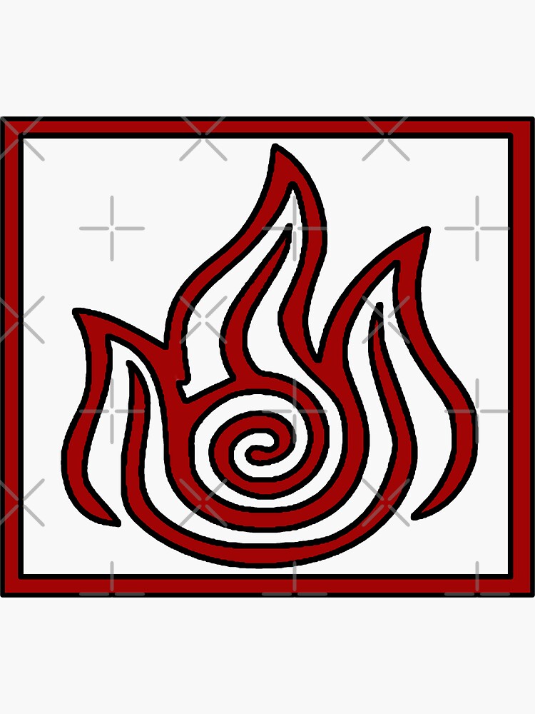 "Fire Element -Avatar" Sticker by Epiclymadguy | Redbubble