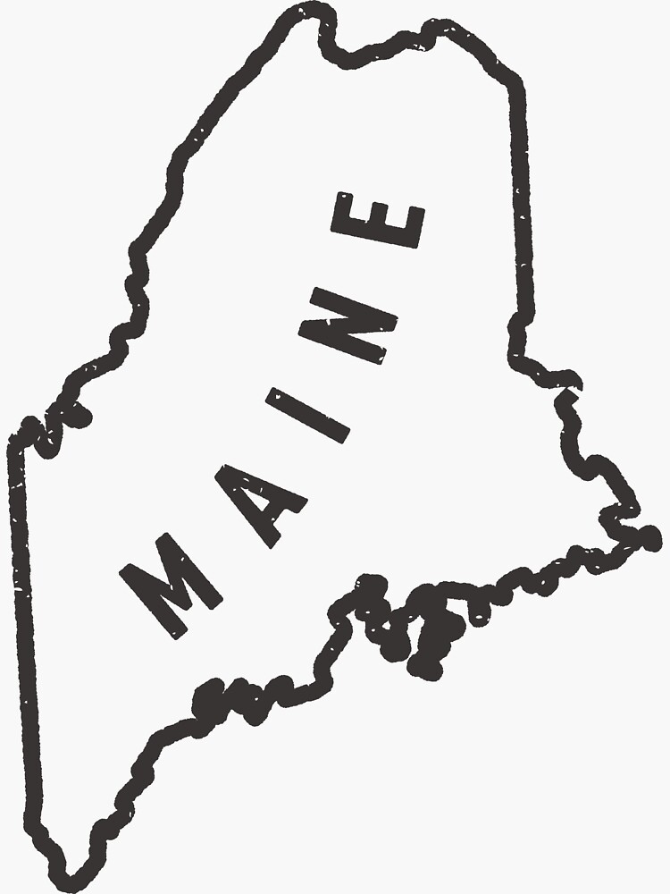 "Maine - My home state" Sticker for Sale by homestates | Redbubble