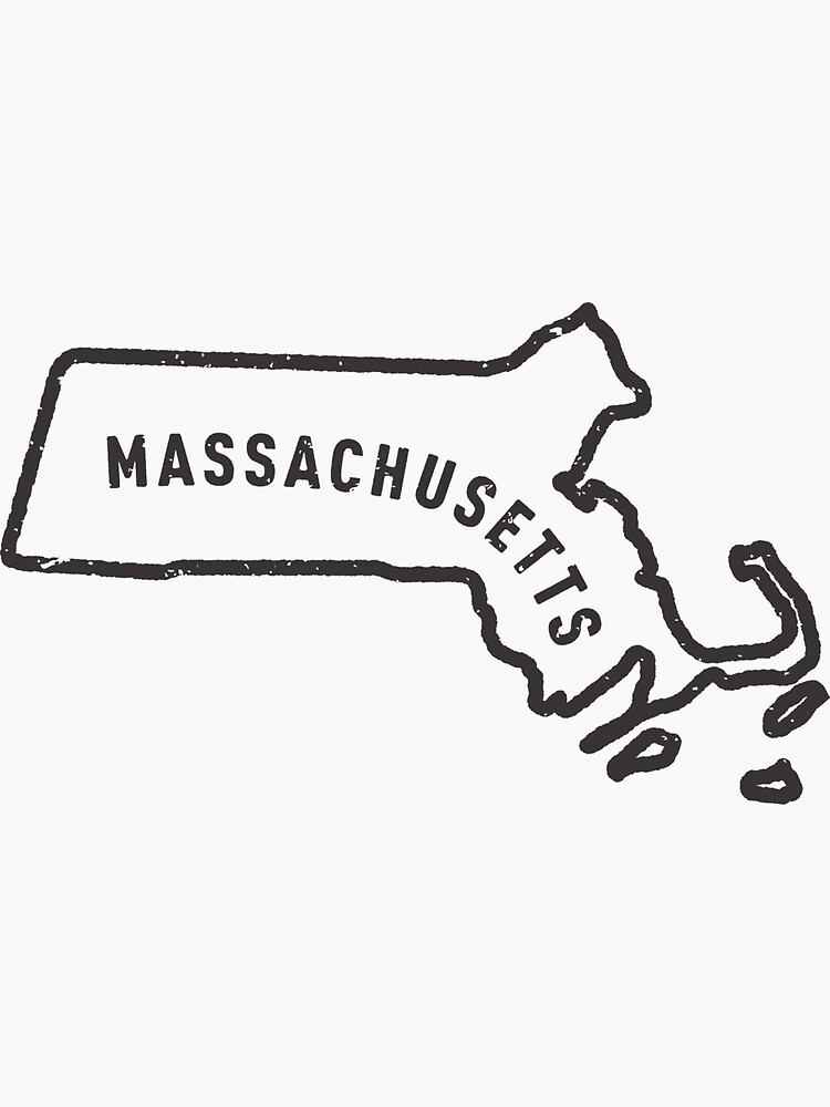 "Massachusetts - My home state" Sticker for Sale by homestates | Redbubble