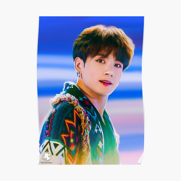 "IDOL JK" Poster by Flynnsdrawings | Redbubble