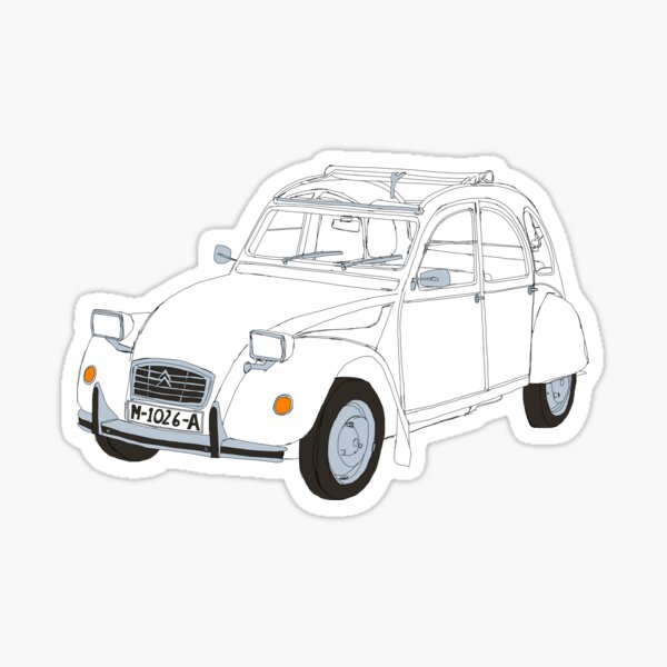 Stickers sur le thème Citroen 2cv | Redbubble