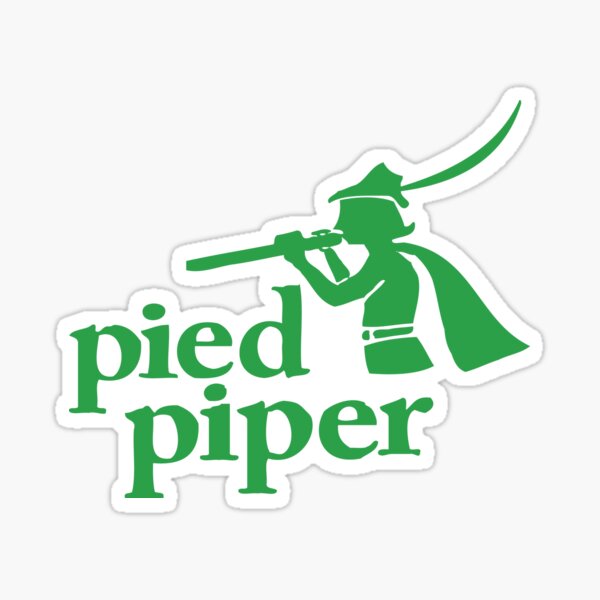 "Pied Piper" Sticker for Sale by mr-tee | Redbubble