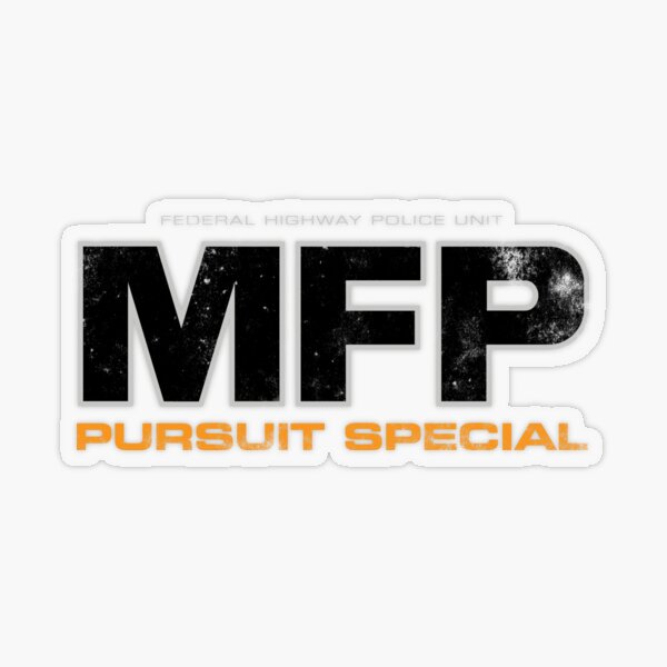 "Mad Max MFP Pursuit Special" Sticker by dreadpyrat | Redbubble