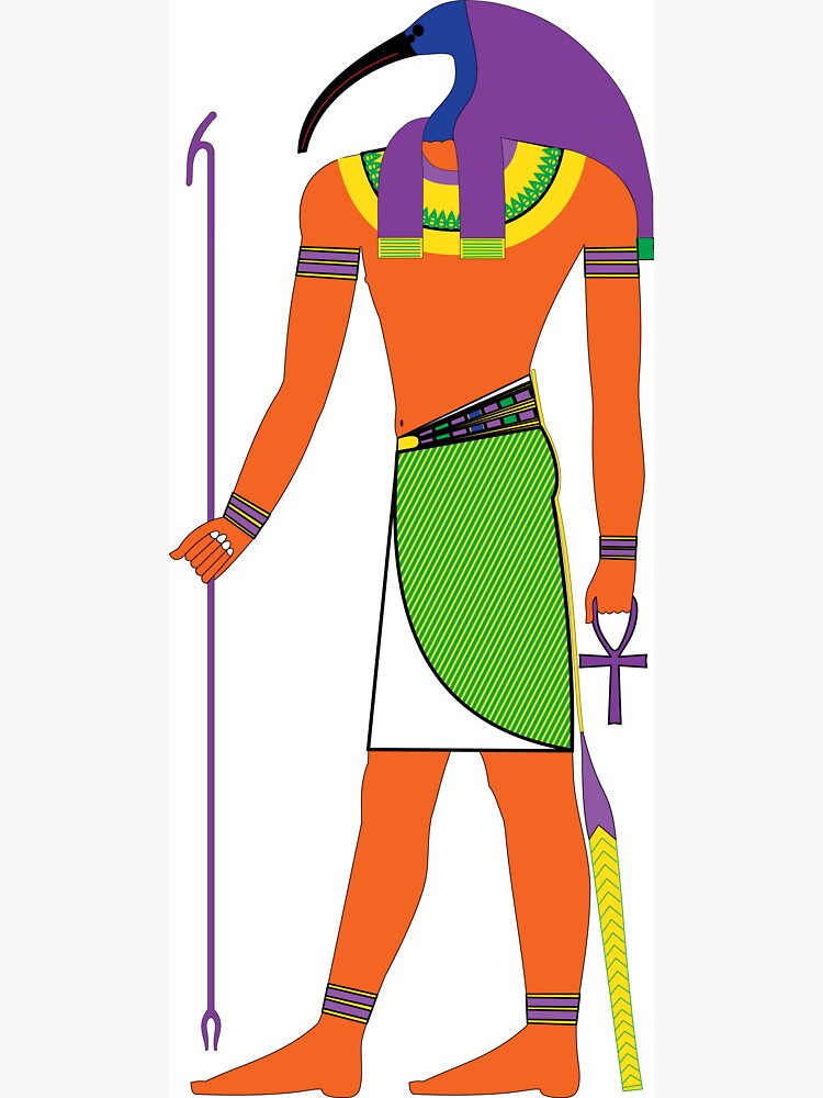 "Thoth [FRESH Colors] | Egyptian Gods, Goddesses, and Deities" Magnet ...