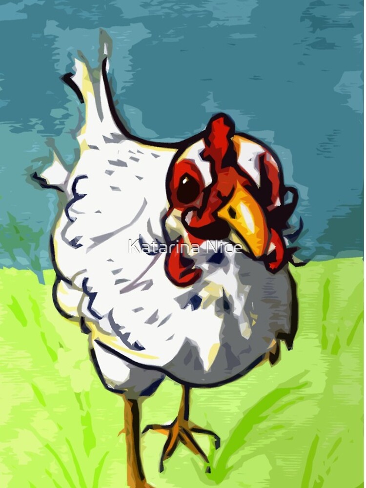 "Chicken with moustache" iPhone Case for Sale by drknice | Redbubble