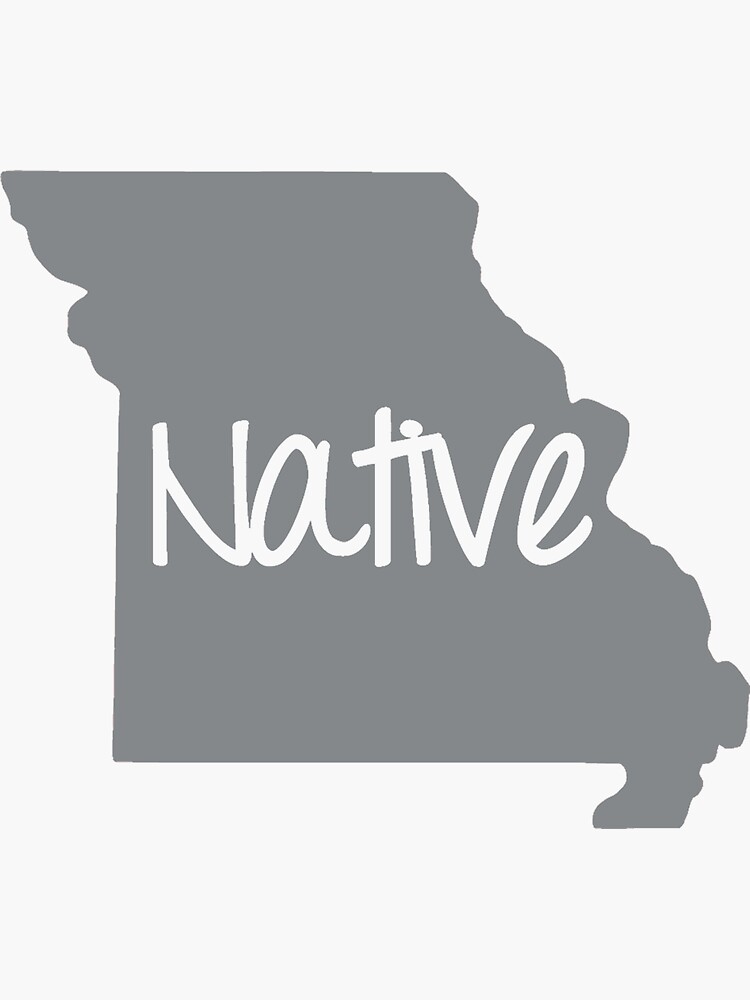 "Missouri Native MO Pride" Sticker for Sale by mindofstate | Redbubble