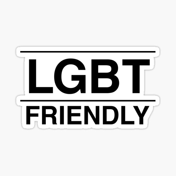 Lgbt Friendly Stickers | Redbubble