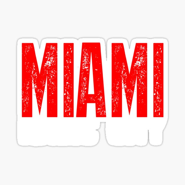 "Miami Magic City 305 Wynwood South Beach" Sticker by psmgop | Redbubble