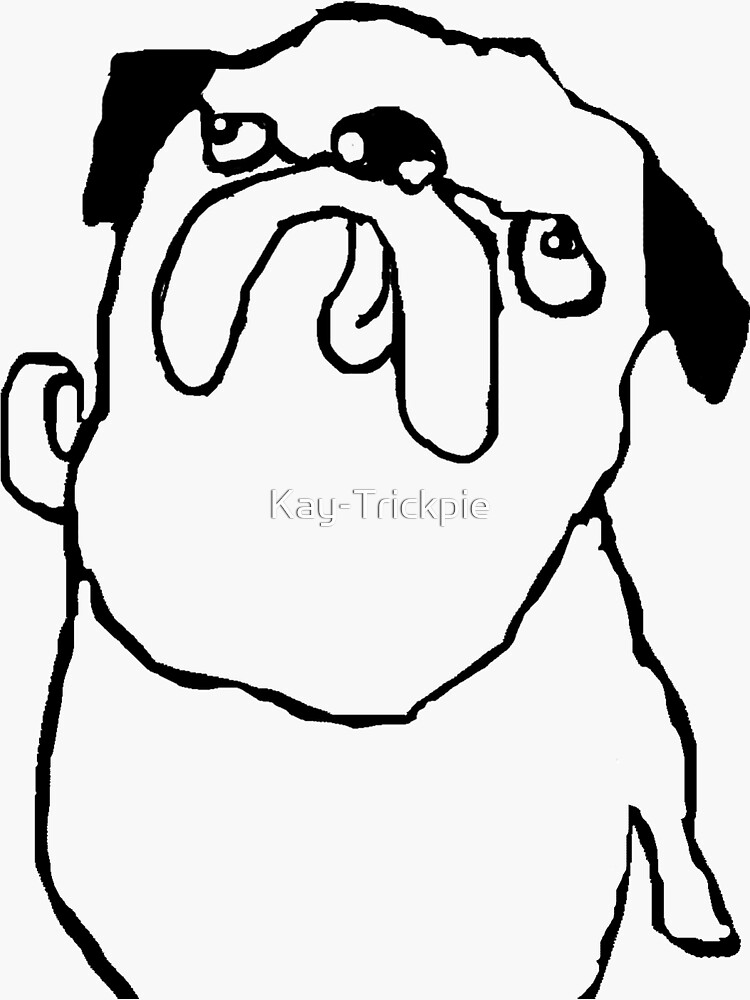 "Curly bums" Sticker for Sale by Kay-Trickpie | Redbubble