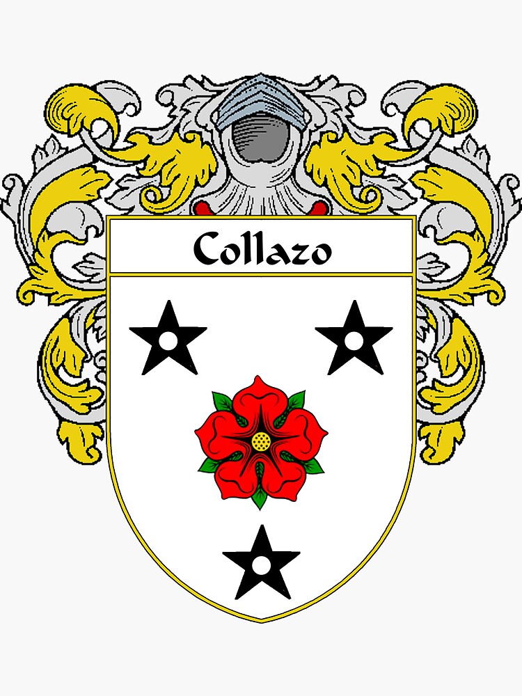 "Collazo Coat of Arms/Family Crest" Sticker for Sale by carpediem6655 ...