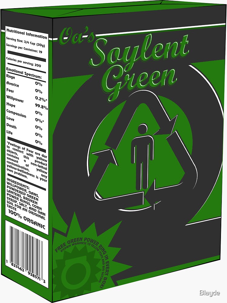 "Oa's Soylent Green" Sticker for Sale by Blayde | Redbubble