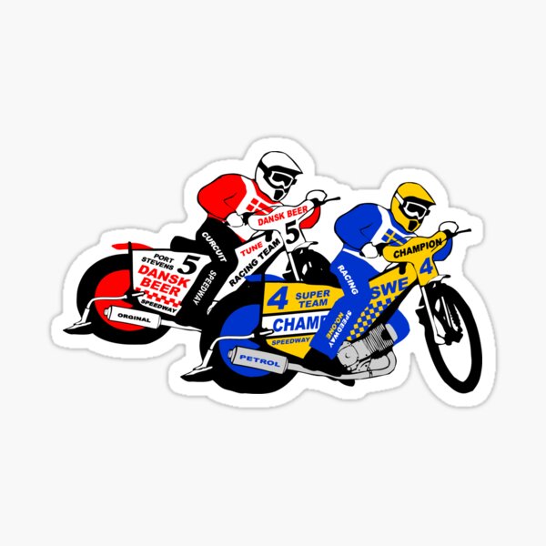 Motorcycle Speedway Stickers | Redbubble