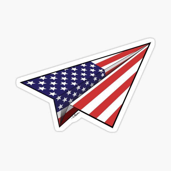 "Paper Airplane 30" Sticker for Sale by YoPedro | Redbubble