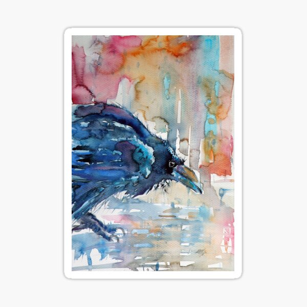 "old crow" Sticker for Sale by kovacsannabrigi | Redbubble
