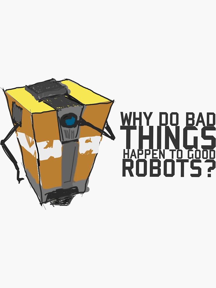 "ClapTrap Troubles" Sticker for Sale by MrFinlayW | Redbubble