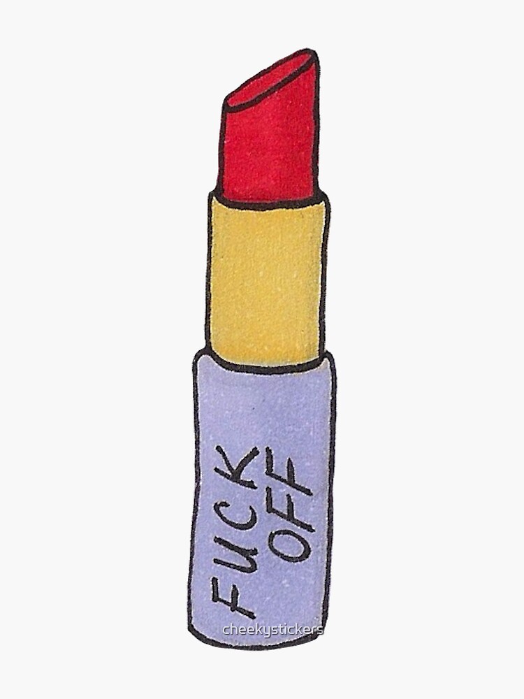 "F off" Sticker for Sale by cheekystickers | Redbubble
