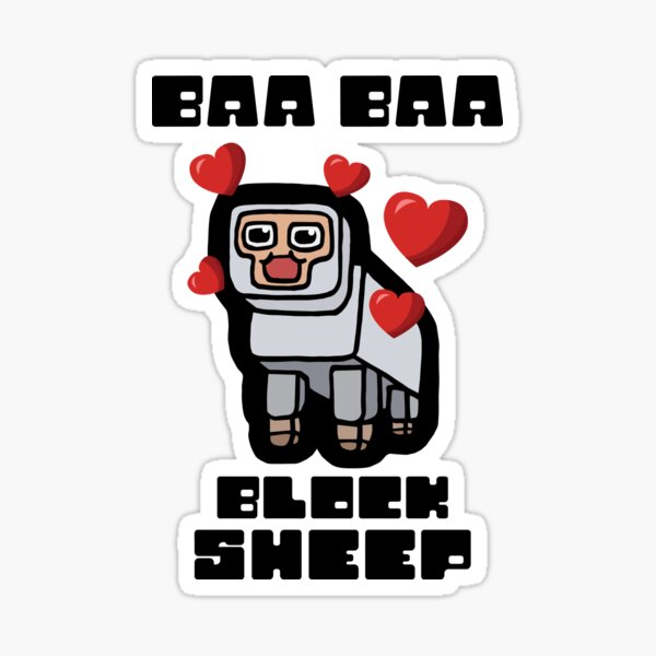 "Baa Baa Block Sheep" Sticker by crassstudio | Redbubble
