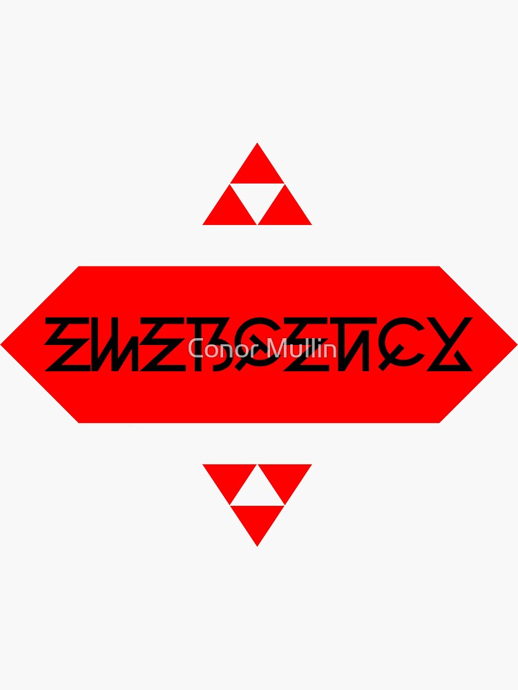 "PSO2 EMERGENCY!" Sticker for Sale by indydegrees1 | Redbubble