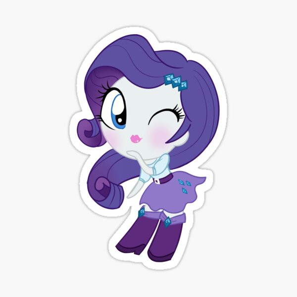 "cute Equestria girls - Rarity" Sticker by Chibi91 | Redbubble