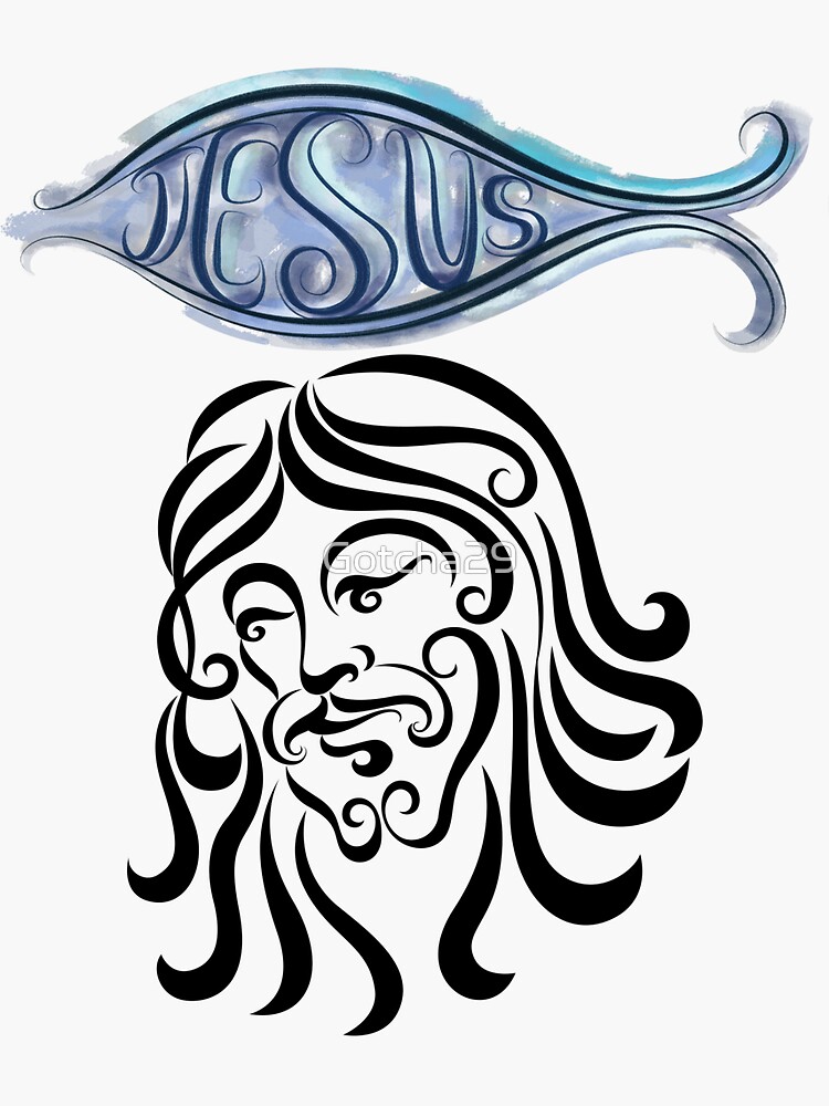 "Jesus Christ is Everywhere" Sticker by Gotcha29 | Redbubble