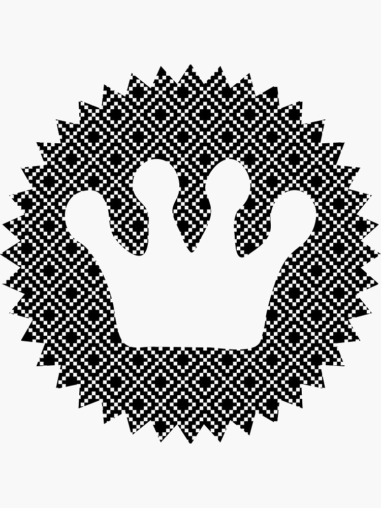 "Mayan Pattern Crown Logo | Fresh Thread Shop" Sticker for Sale by ...