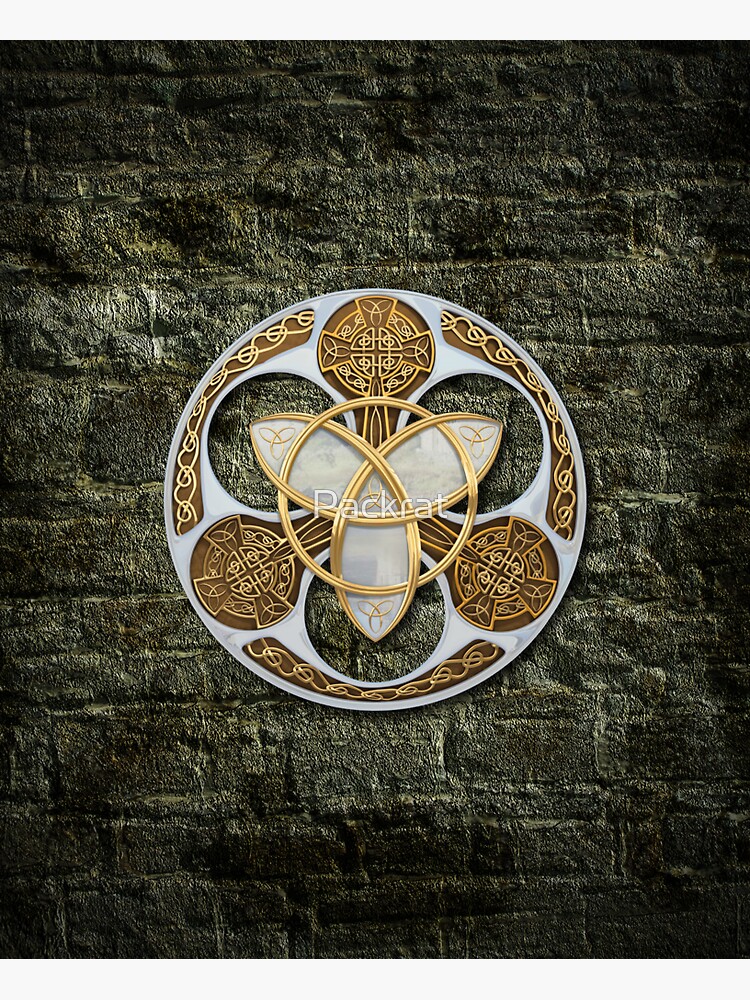 "Celtic Trinity Shield" Sticker for Sale by Packrat | Redbubble