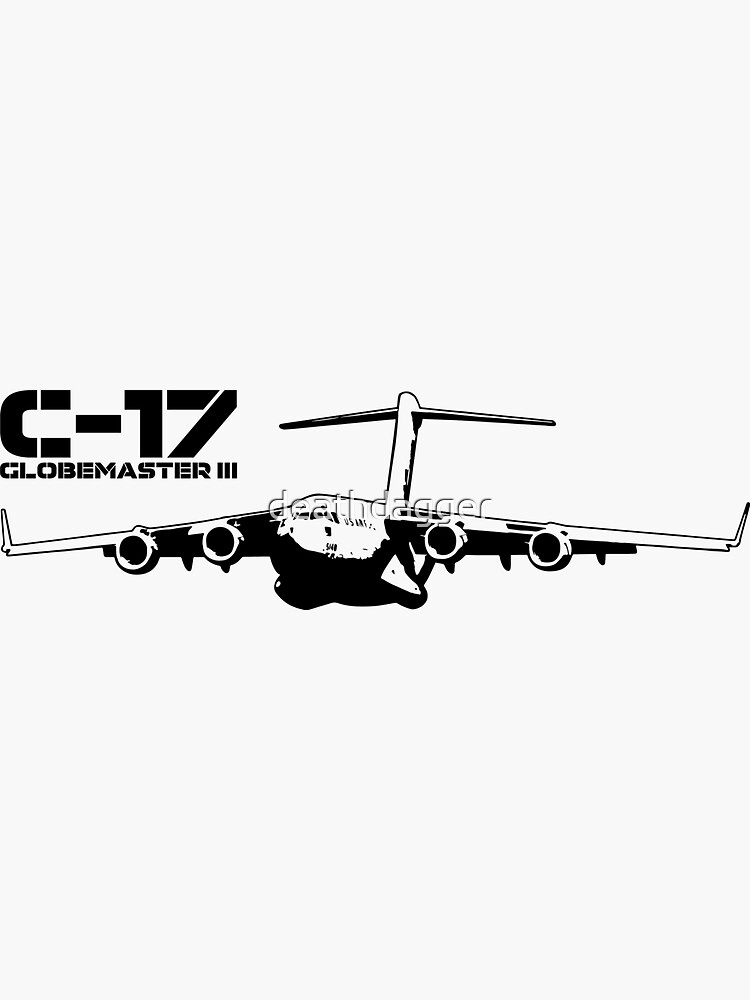 "C-17 Globemaster III" Sticker for Sale by deathdagger | Redbubble