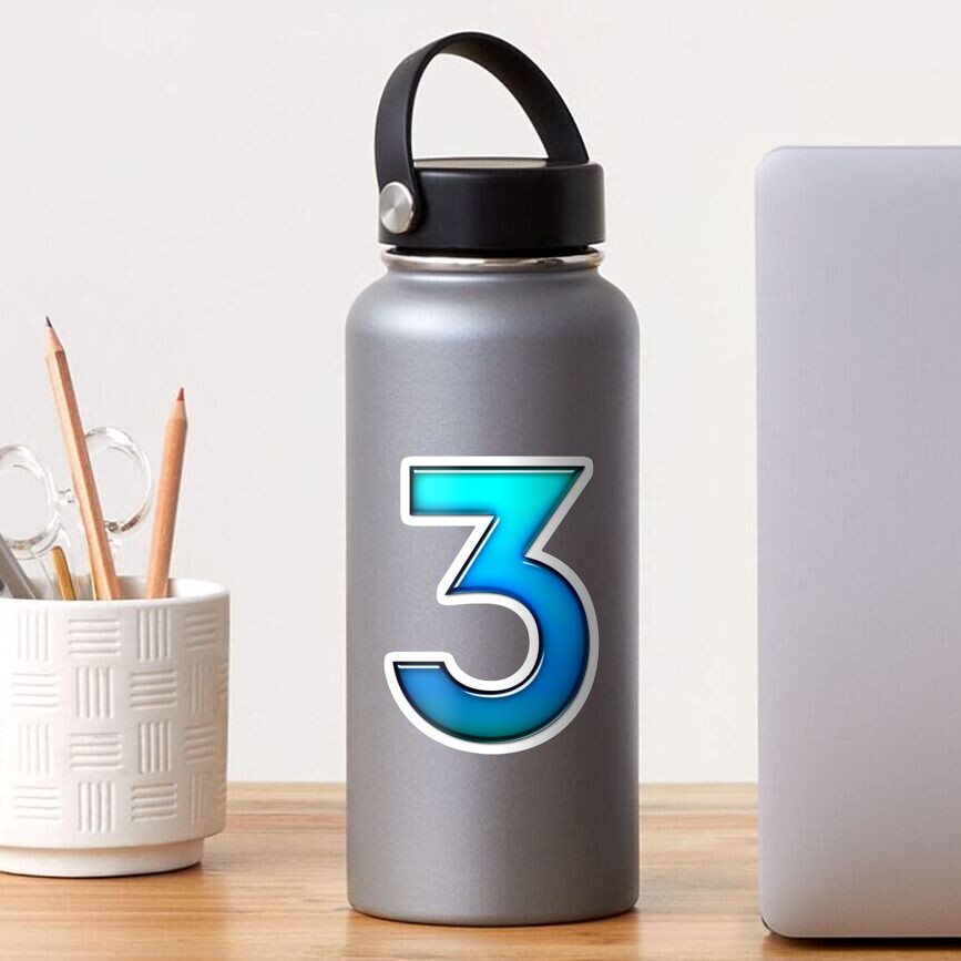 "Number three" Sticker for Sale by boogeyman | Redbubble