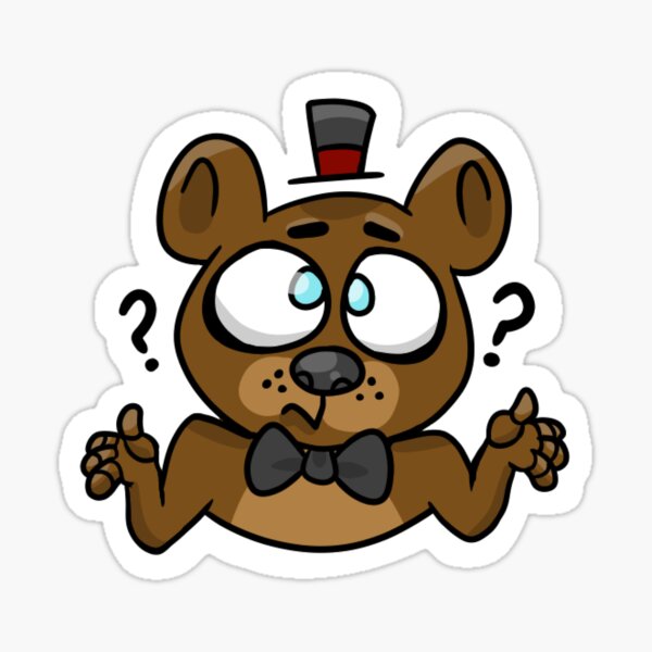 Cute Freddy Fazbear Stickers | Redbubble
