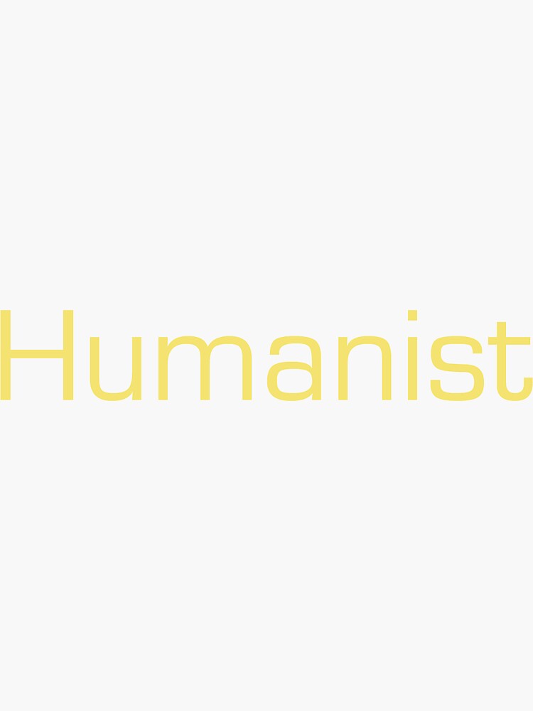 "Humanist" Sticker by defunct-designs | Redbubble