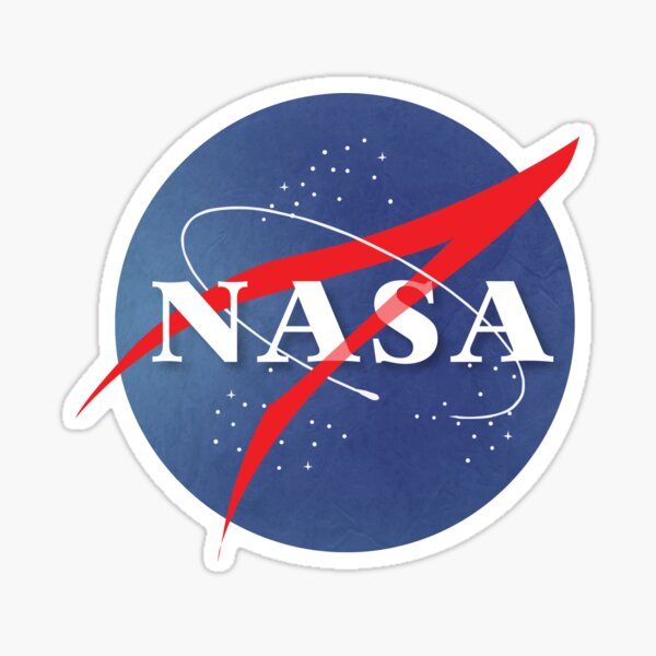 "Textured NASA Logo" Sticker by TomFegredo | Redbubble