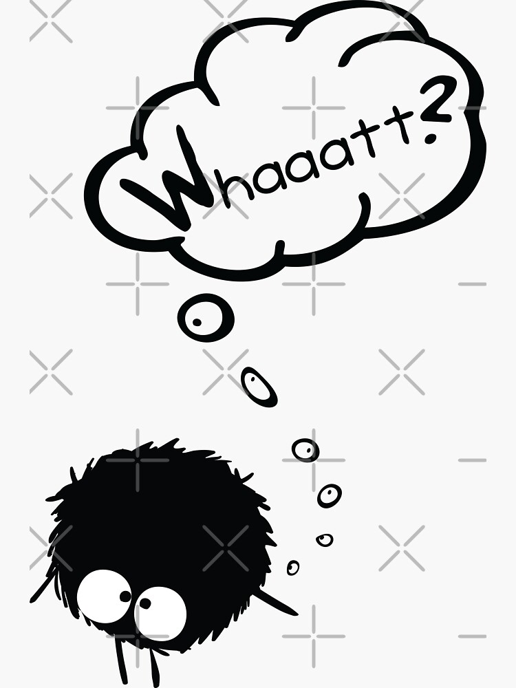 "whaaaat?" Sticker for Sale by cheeckymonkey | Redbubble