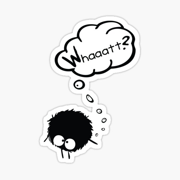 "whaaaat?" Sticker for Sale by cheeckymonkey | Redbubble
