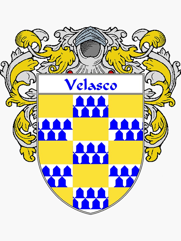 "Velasco Coat of Arms/Family Crest" Sticker for Sale by carpediem6655 ...