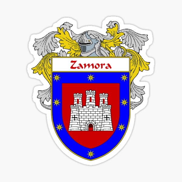 "Zamora Coat of Arms/Family Crest" Sticker by carpediem6655 | Redbubble