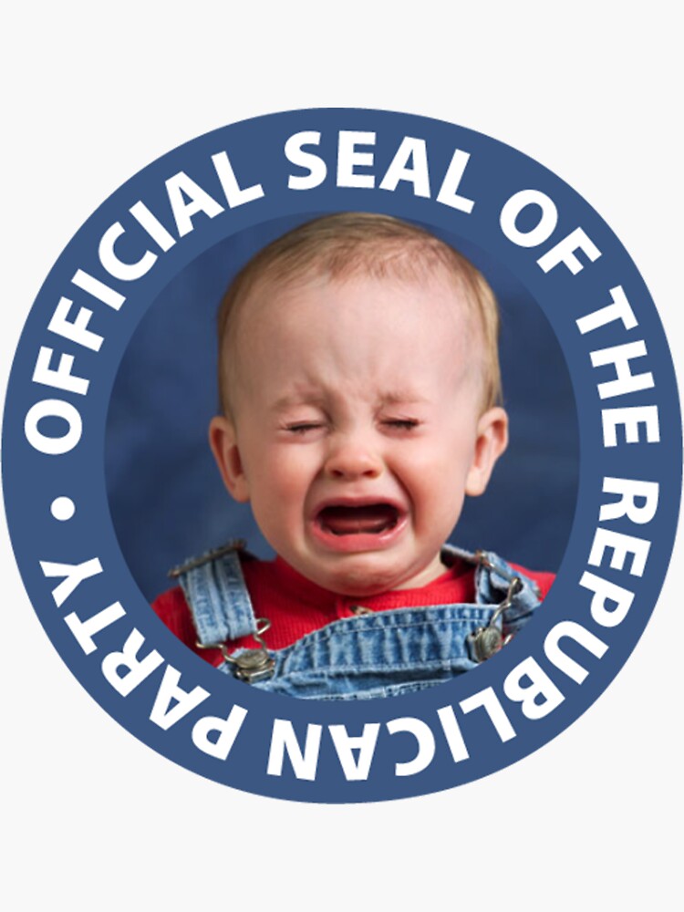 "official seal of the republican party" Sticker for Sale by tarantinope ...