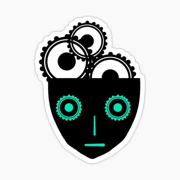 "Gear head" Sticker by foggraven | Redbubble