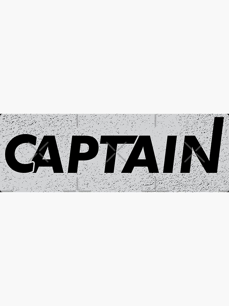 "Captain Logo" Poster by SphereZones | Redbubble