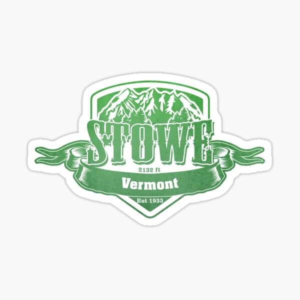 "Stowe Vermont Ski Resort" Sticker for Sale by CarbonClothing | Redbubble