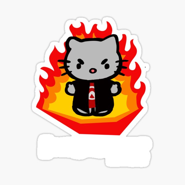 Goodbye Kitty Stickers | Redbubble
