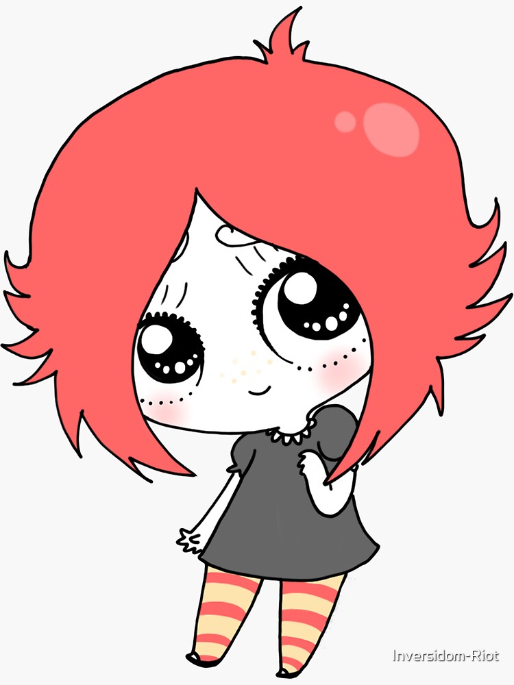 "Ruby Gloom" Sticker by Inversidom-Riot | Redbubble