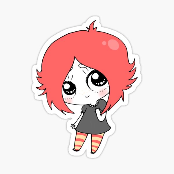 "Ruby Gloom" Sticker by Inversidom-Riot | Redbubble