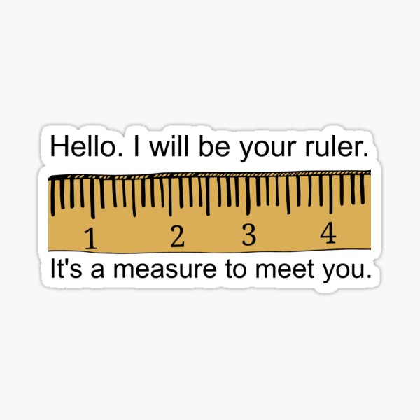 Measurements Stickers | Redbubble
