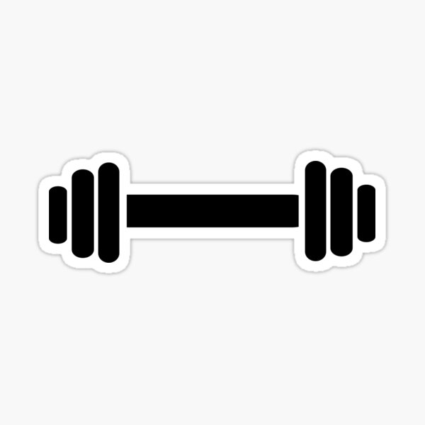 Dumbbell Stickers | Redbubble