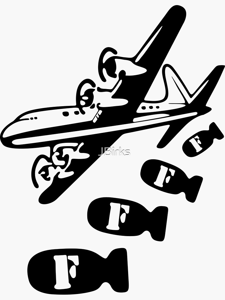 "Dropping F-Bombs" Sticker for Sale by JBirks | Redbubble