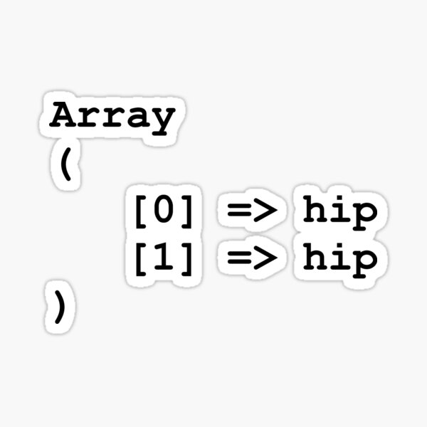 Hip Hip Hooray Programming Array Sticker For Sale By Theshirtyurt