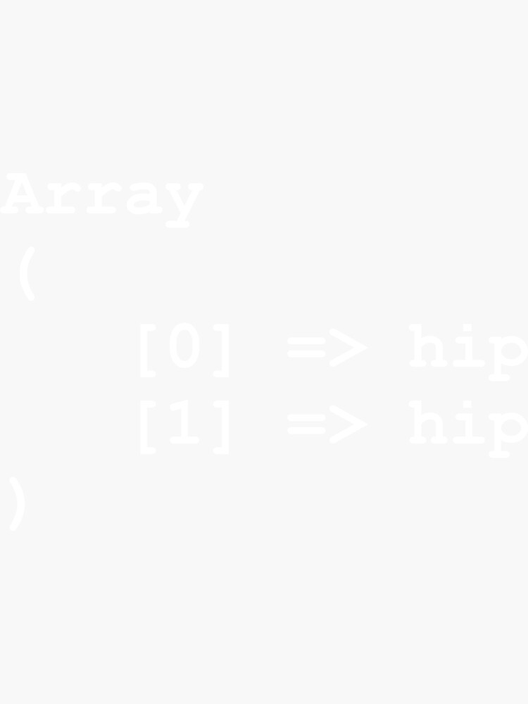 Hip Hip Hooray Programming Array Sticker By Theshirtyurt Redbubble