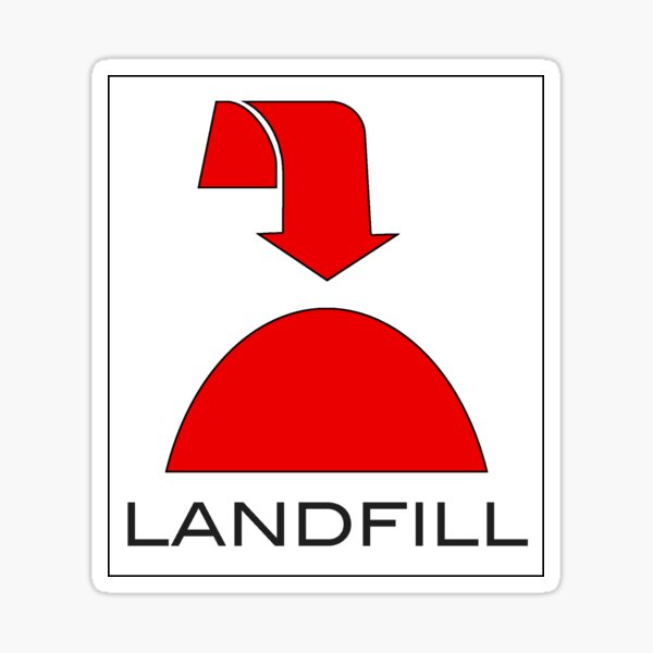 "Trash - Landfill" Sticker for Sale by corpsrpeople | Redbubble