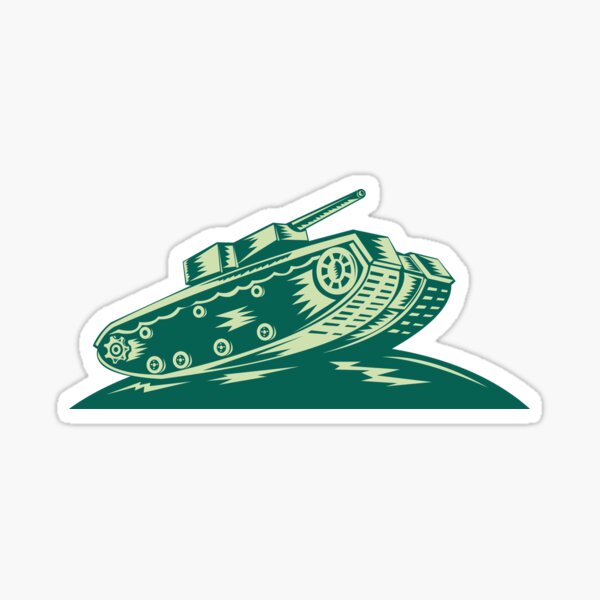 "World War Two Battle Tank " Sticker for Sale by patrimonio | Redbubble