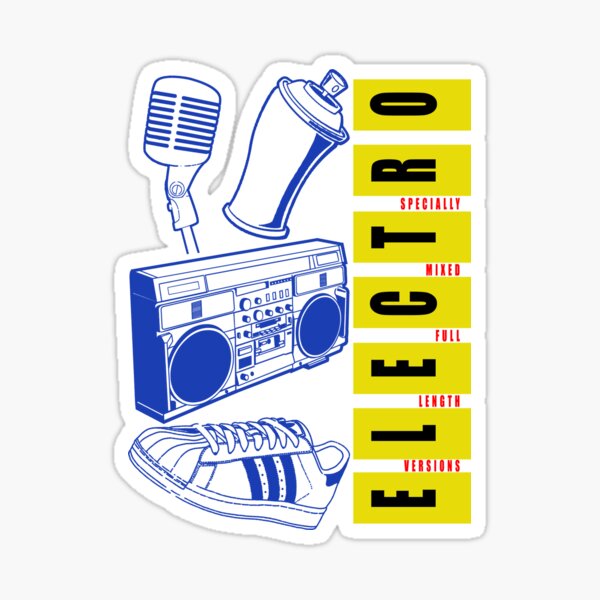 "Electro" Sticker by inkredible | Redbubble